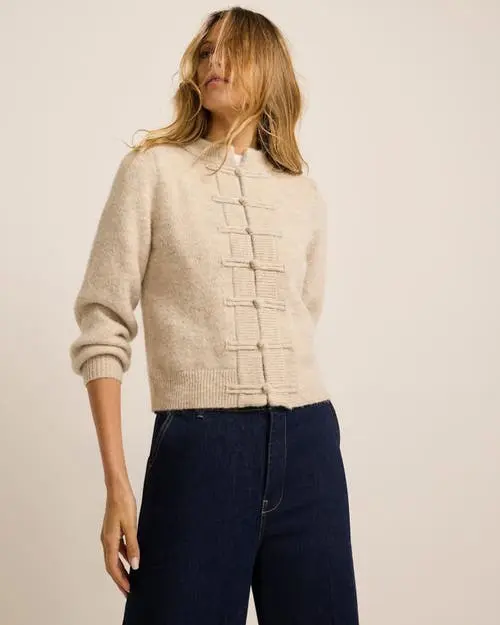 Mint Velvet Wool Blend Military Cardigan