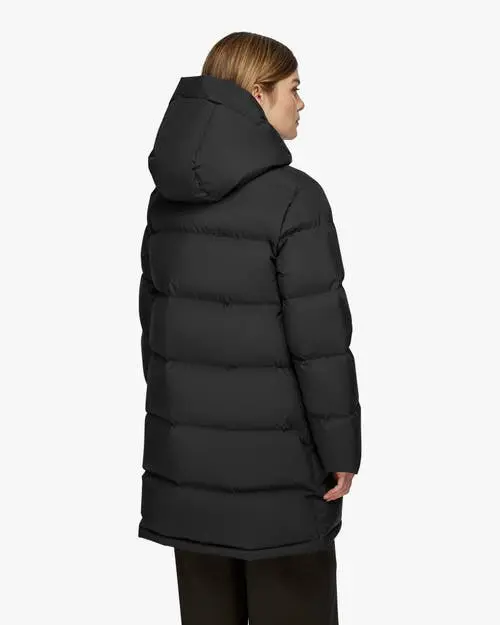 QUARTZ CO. Alexandra | Hooded Down Winter Jacket - Black