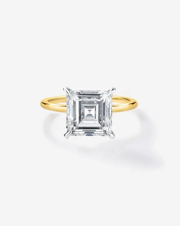 Ring Concierge 3.08 Ct. Asscher Lab Diamond In Whisper Thin® Engagement Ring