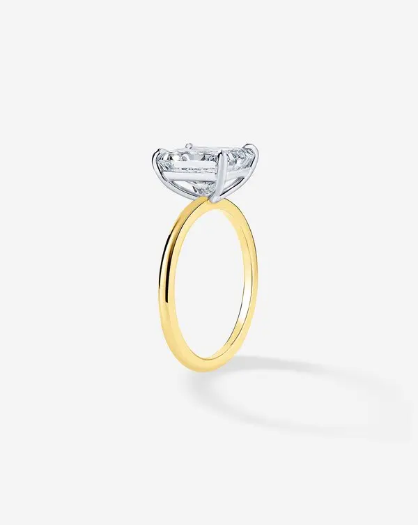 Ring Concierge 3.08 Ct. Asscher Lab Diamond In Whisper Thin® Engagement Ring