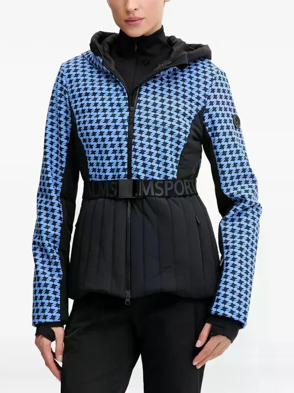 SPORTALM Patterned Belted Ski Jacket