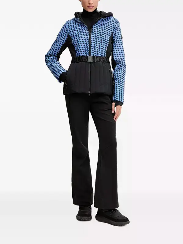 SPORTALM Patterned Belted Ski Jacket