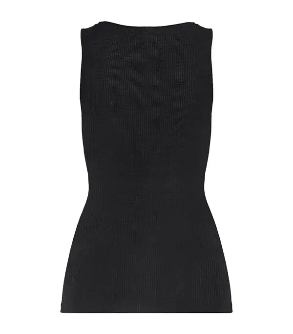 Hanro Wool-silk Square-neck Tank Top