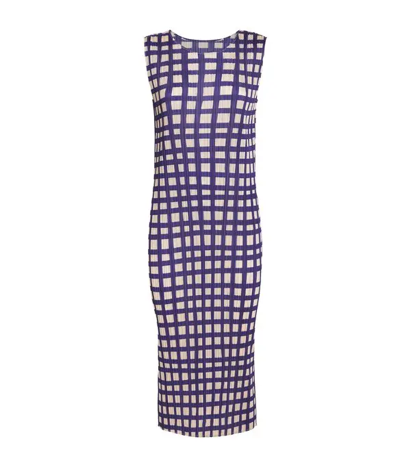 Issey Miyake Basket Midi Dress - Blue