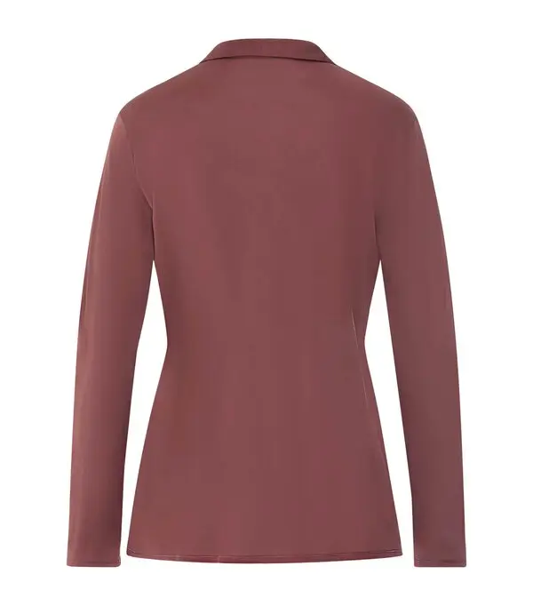 Hanro Modal-silk Grand Central Pyjama Shirt - Red
