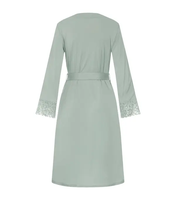 Hanro Modal Lace-trim Robe