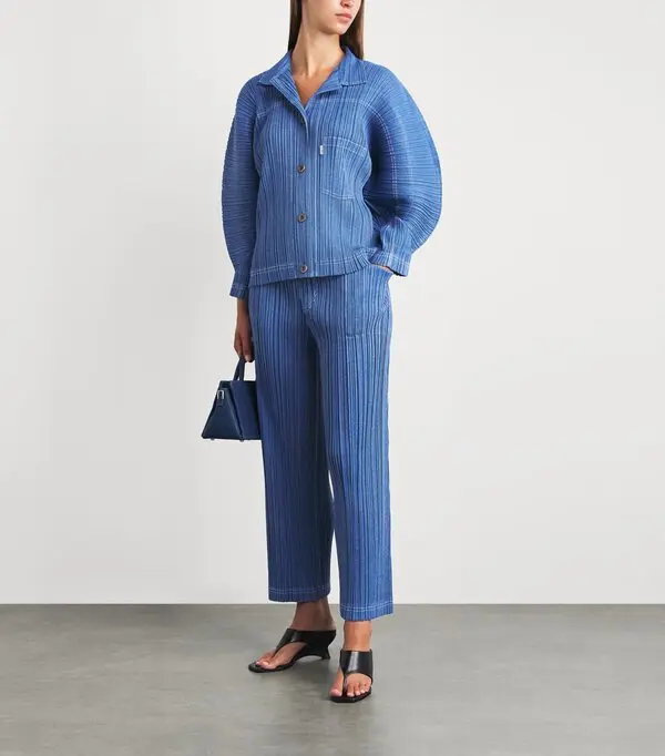 Issey Miyake Cotton Denim Trousers