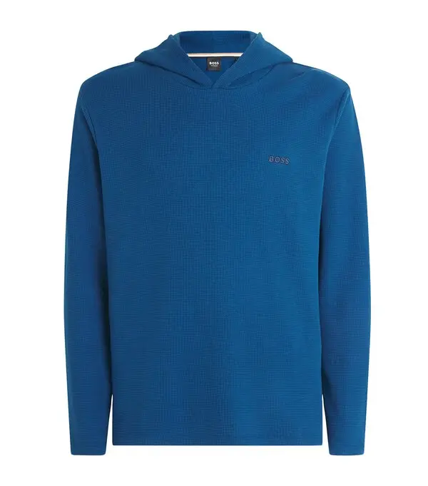BOSS Waffle-knit Logo Hoodie