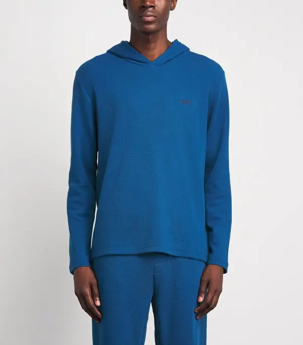 BOSS Waffle-knit Logo Hoodie