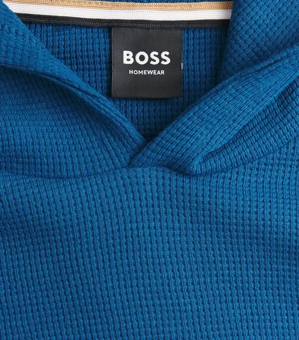 BOSS Waffle-knit Logo Hoodie