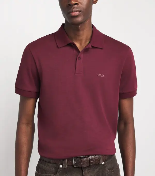 BOSS Cotton Logo Polo Shirt