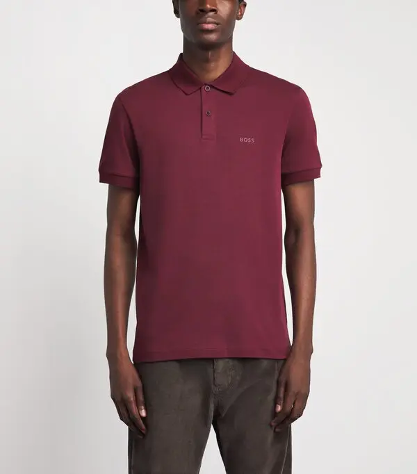 BOSS Cotton Logo Polo Shirt