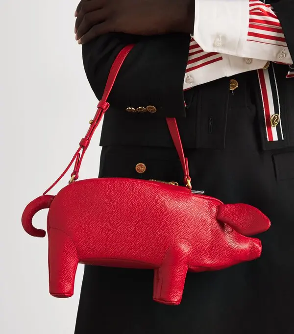 Thom Browne Leather Baby Pig Top-handle Bag