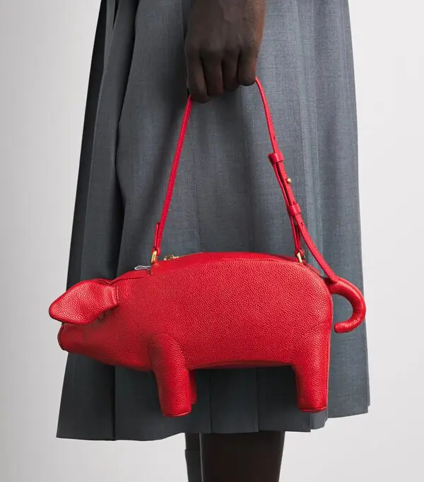 Thom Browne Leather Baby Pig Top-handle Bag