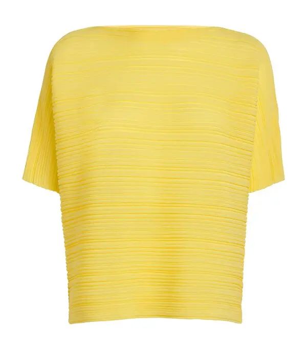 Issey Miyake Paper Bounce Knit T-shirt - Yellow