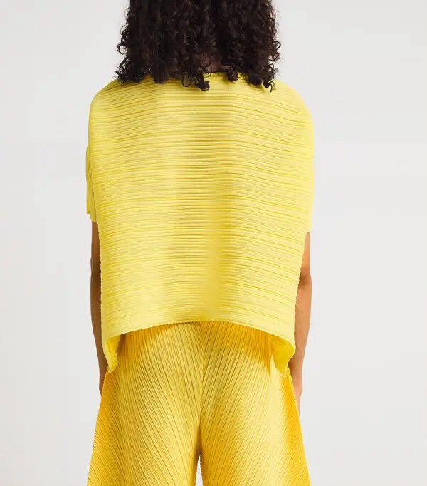 Issey Miyake Paper Bounce Knit T-shirt - Yellow