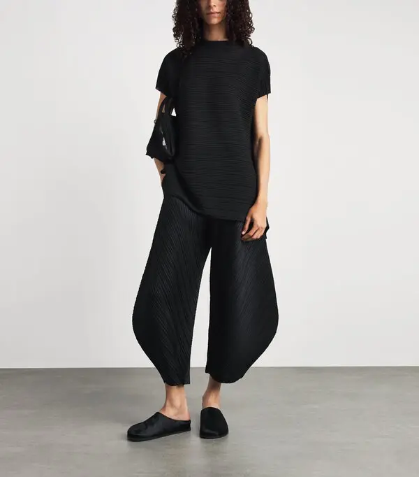 Issey Miyake Paper Bounce Knit T-shirt - Black
