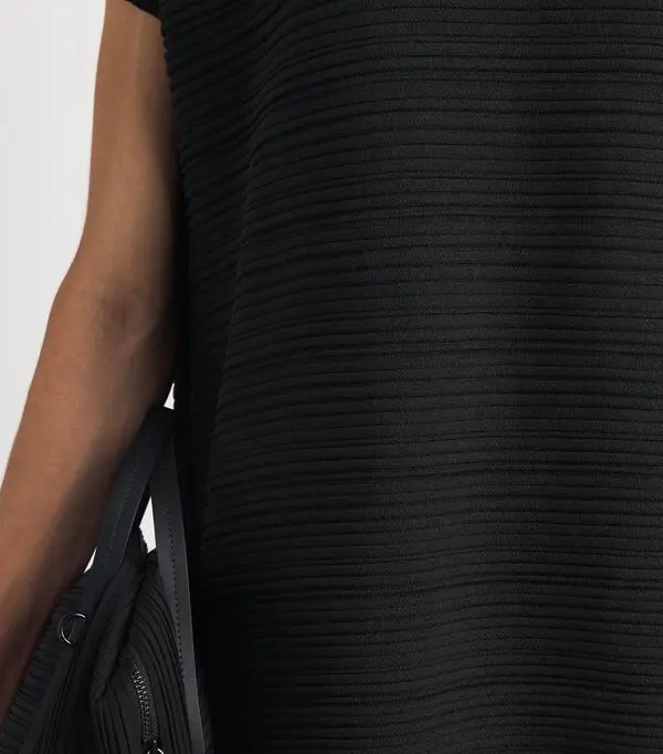 Issey Miyake Paper Bounce Knit T-shirt - Black