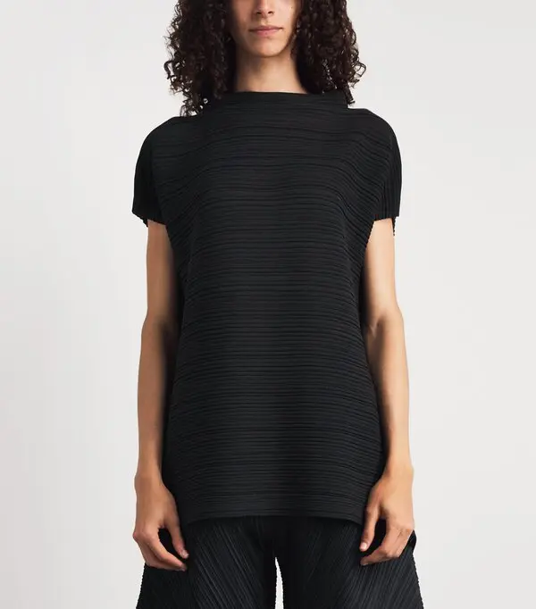 Issey Miyake Paper Bounce Knit T-shirt - Black