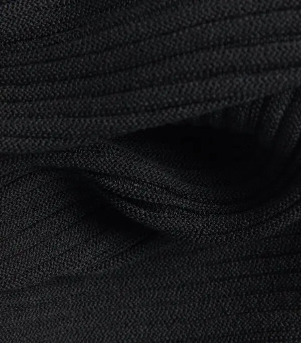 Issey Miyake Paper Bounce Knit T-shirt - Black