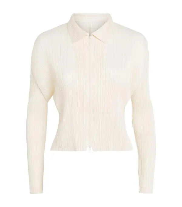 Issey Miyake Monthly Colors August Zip-up Cardigan - Neutral