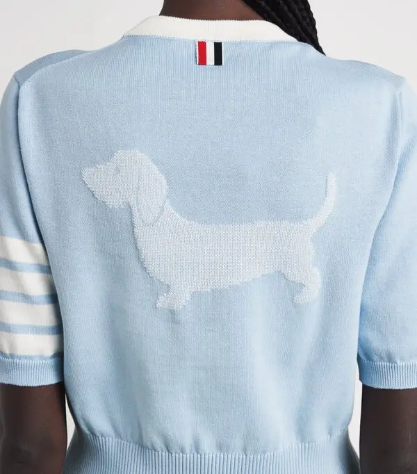 Thom Browne Cotton Hector Intarsia T-shirt