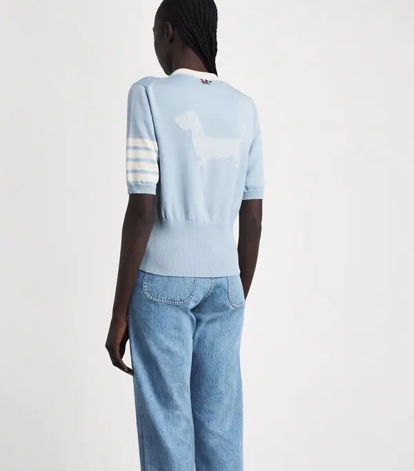 Thom Browne Cotton Hector Intarsia T-shirt