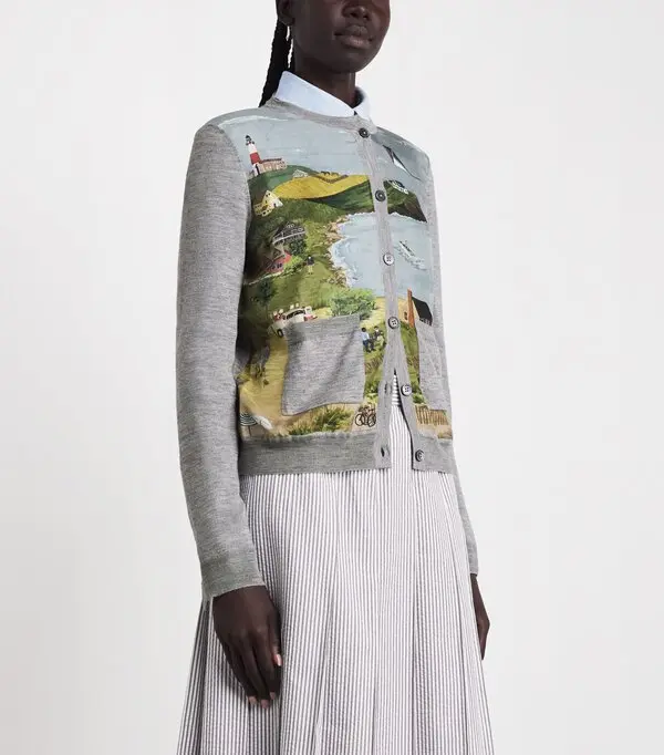 Thom Browne Cashmere-silk-blend Nantucket Cardigan