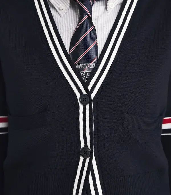 Thom Browne Cotton Sailboat Cardigan
