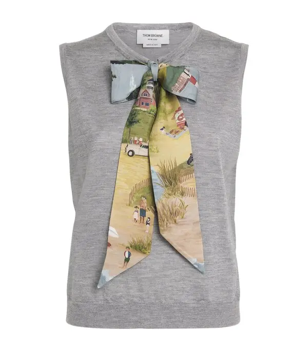 Thom Browne Cashmere-silk-blend Nantucket Sweater Vest