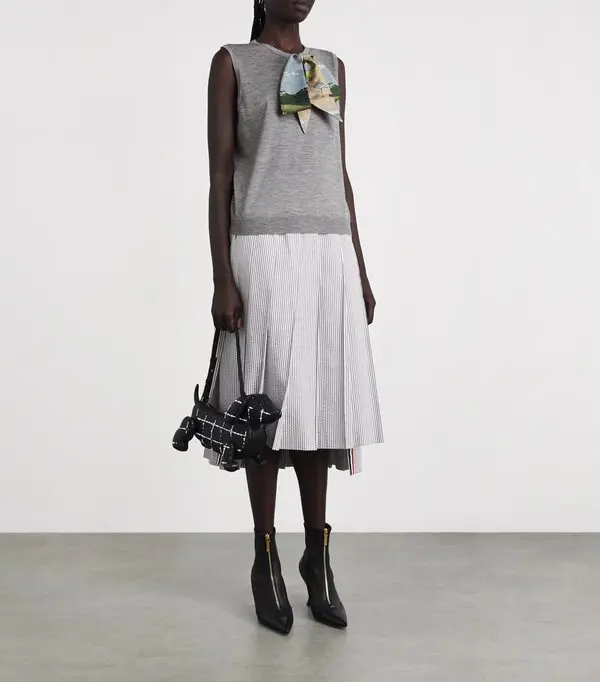 Thom Browne Cashmere-silk-blend Nantucket Sweater Vest