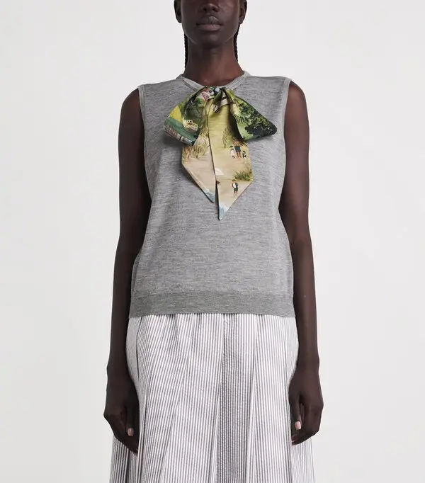 Thom Browne Cashmere-silk-blend Nantucket Sweater Vest