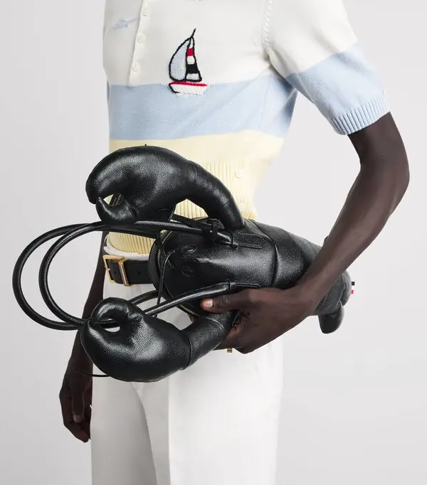 Thom Browne Pebble Grain Leather Lobster Bag