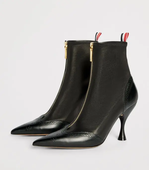 Thom Browne Leather Wingtip Ankle Boots 90