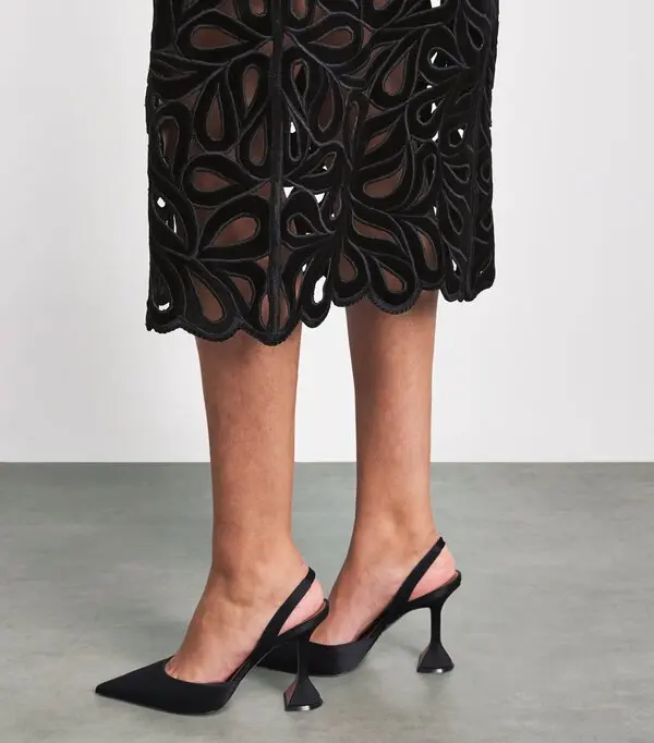 CHRISTIE BROWN Embroidered Cut-out Midi Dress
