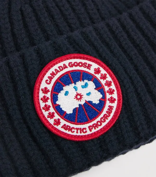 Canada Goose Wool-cashmere Ribbed Beanie