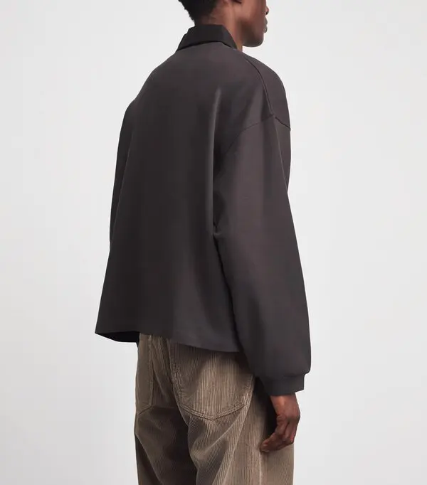 AGOLDE Cotton Darius Half-zip Polo Sweatshirt