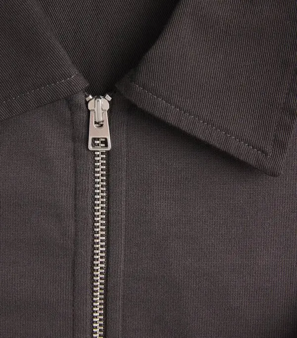 AGOLDE Cotton Darius Half-zip Polo Sweatshirt