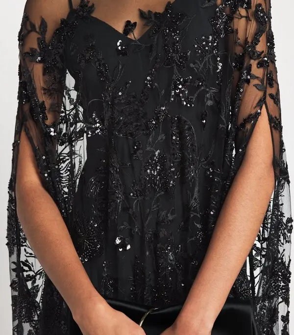 Zuhair Murad Embellished Whispering Bloom Kaftan Gown