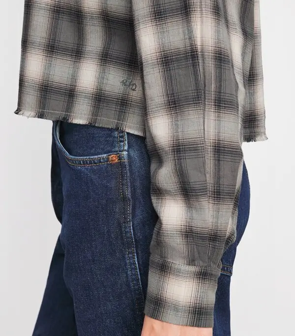 RE-DONE Cotton Checked Bianca Shirt