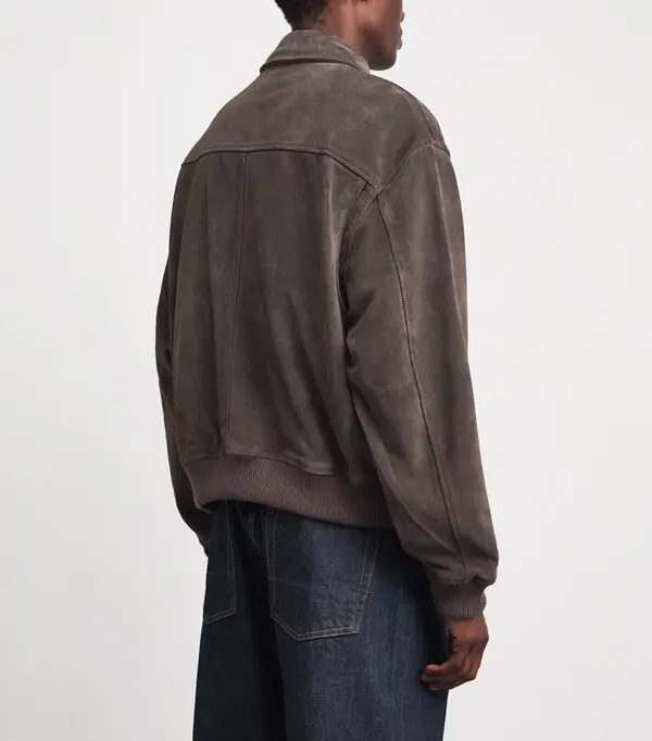 AGOLDE Suede Emil Bomber Jacket
