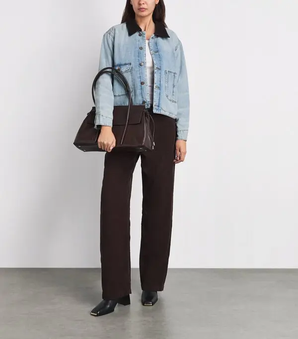 RE-DONE Corduroy-collar Canyon Denim Jacket