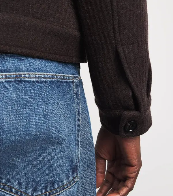 MAURIZIO BALDASSARI Cashmere Ribbed Overshirt