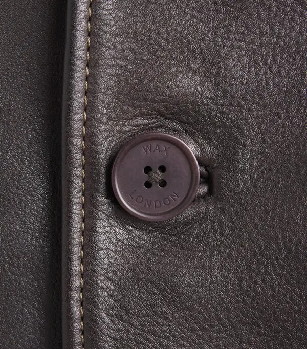WAX LONDON Fitzroy Flight Leather Jacket