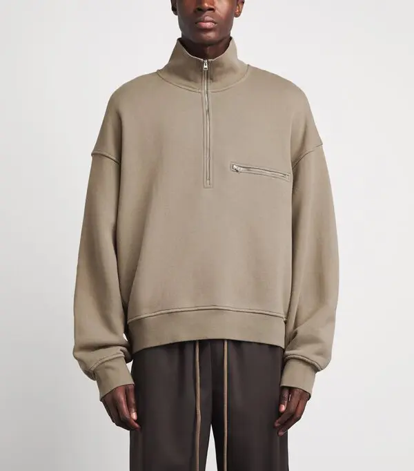 AGOLDE Cotton Pavillion Half-zip Sweatshirt