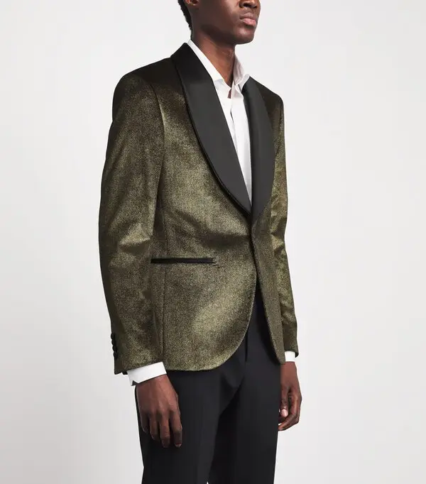 Pal Zileri Cotton Glitter Tuxedo Jacket