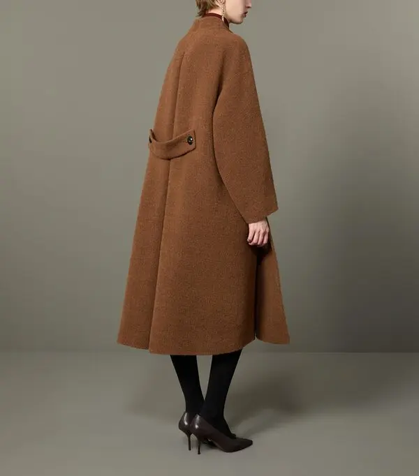 Max Mara Baby Llama-blend Cocoon Coat