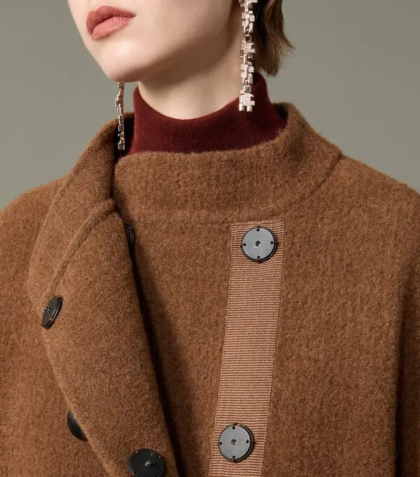 Max Mara Baby Llama-blend Cocoon Coat