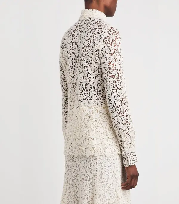 Gabriela Hearst Cashmere Floral Vera Shirt