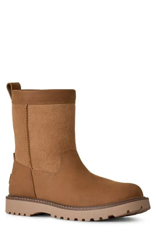 UGG Birch Ii Waterproof Leather & Genuine Shearling Boot - Chestnut